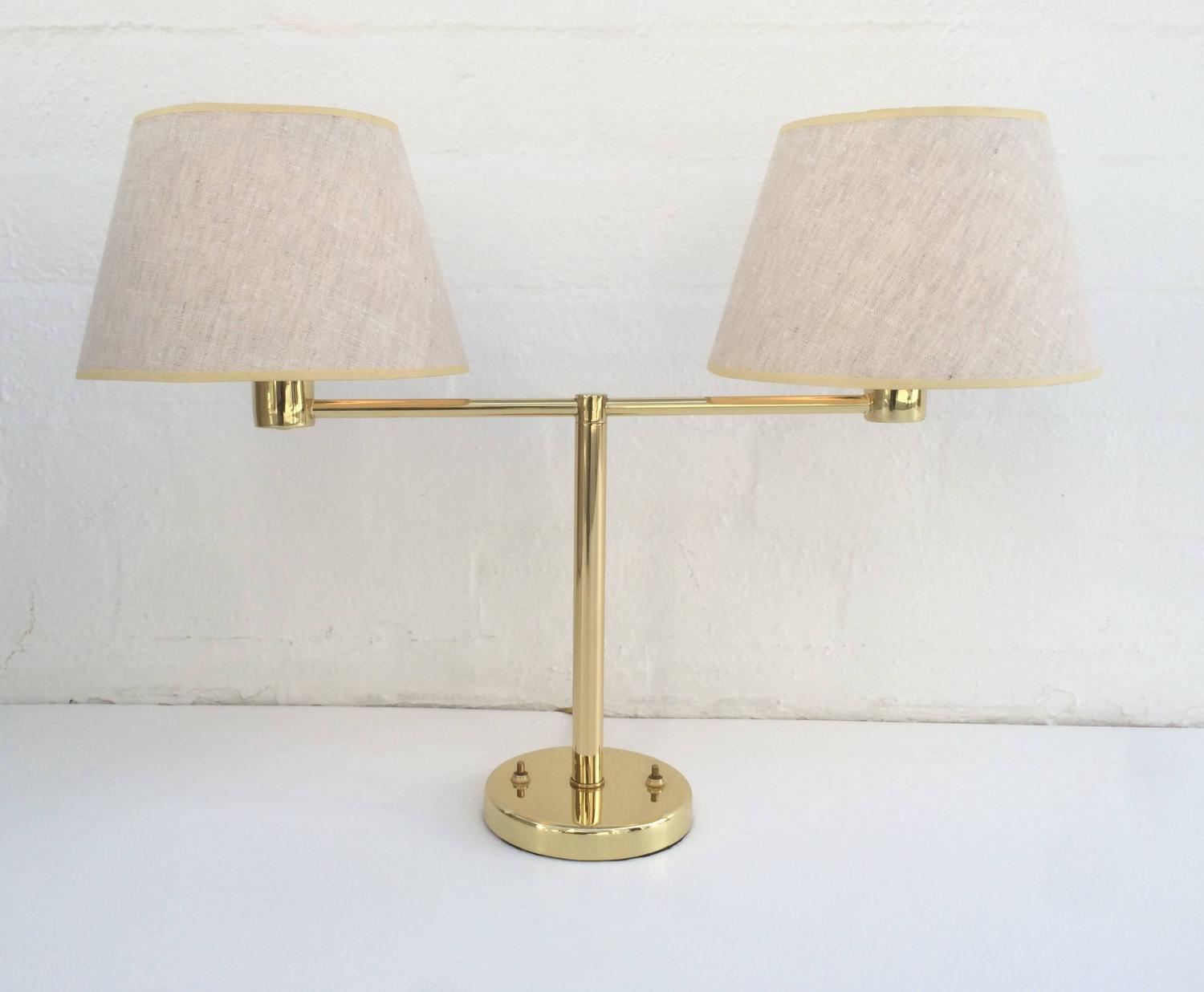 Double Shade Desk Lamp by Nessen at 1stdibs