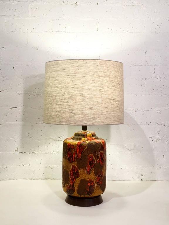 Pair of 1960s Volcanic Drip Glazed Ceramic Table Lamps at 1stDibs ...