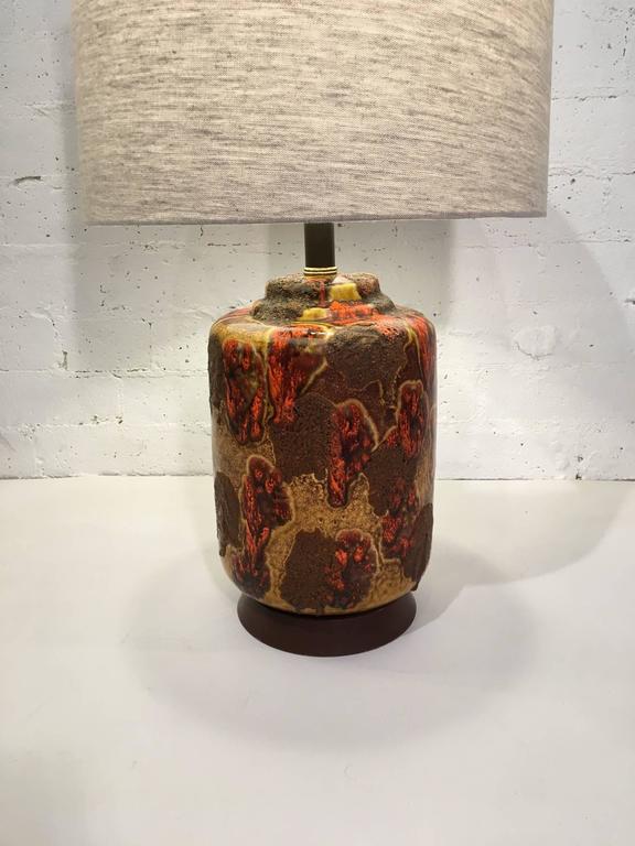 Pair of 1960s Volcanic Drip Glazed Ceramic Table Lamps at 1stDibs ...