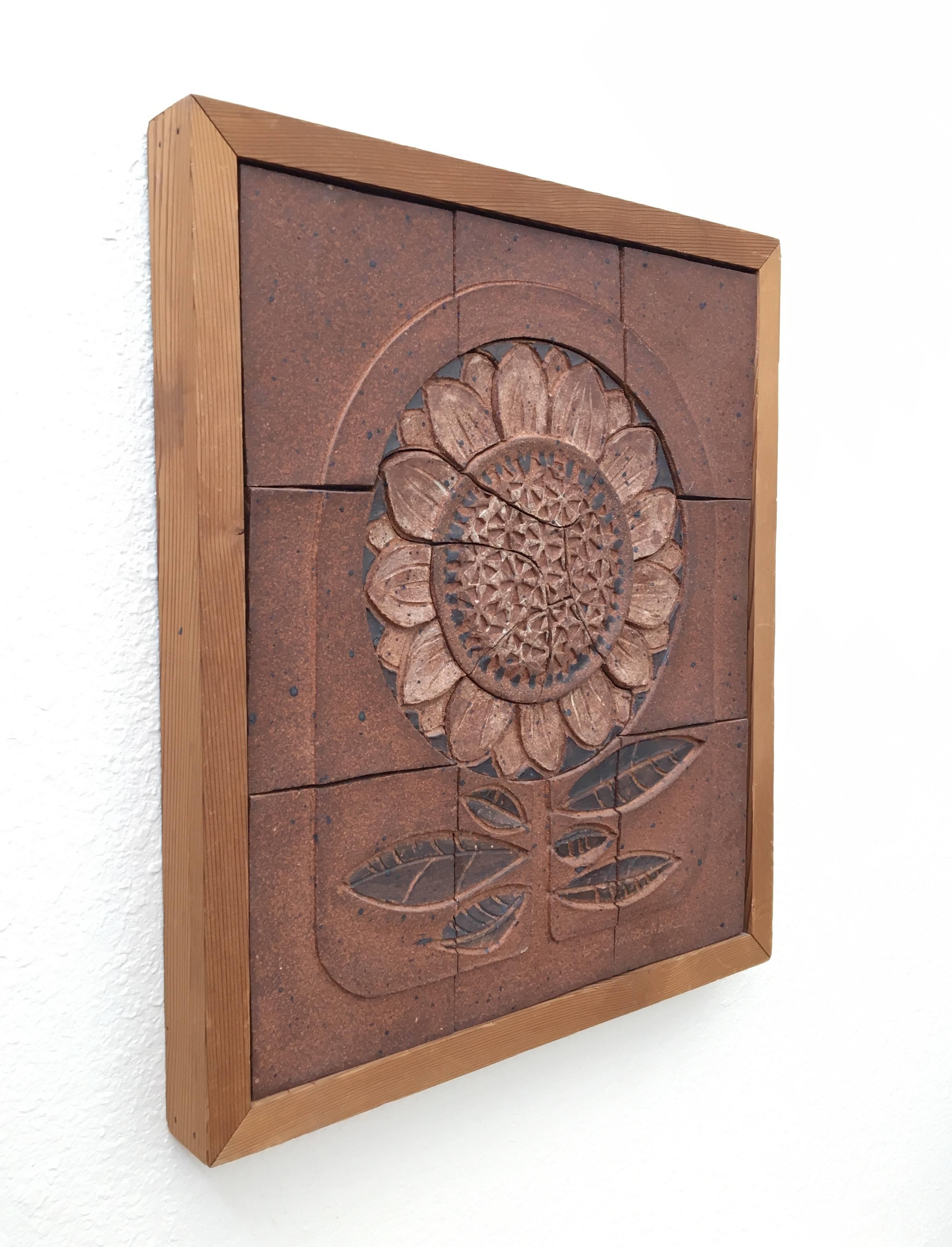 1973 Studio Ceramic Tile Art by D. Cunningham at 1stDibs | gio ponti tile