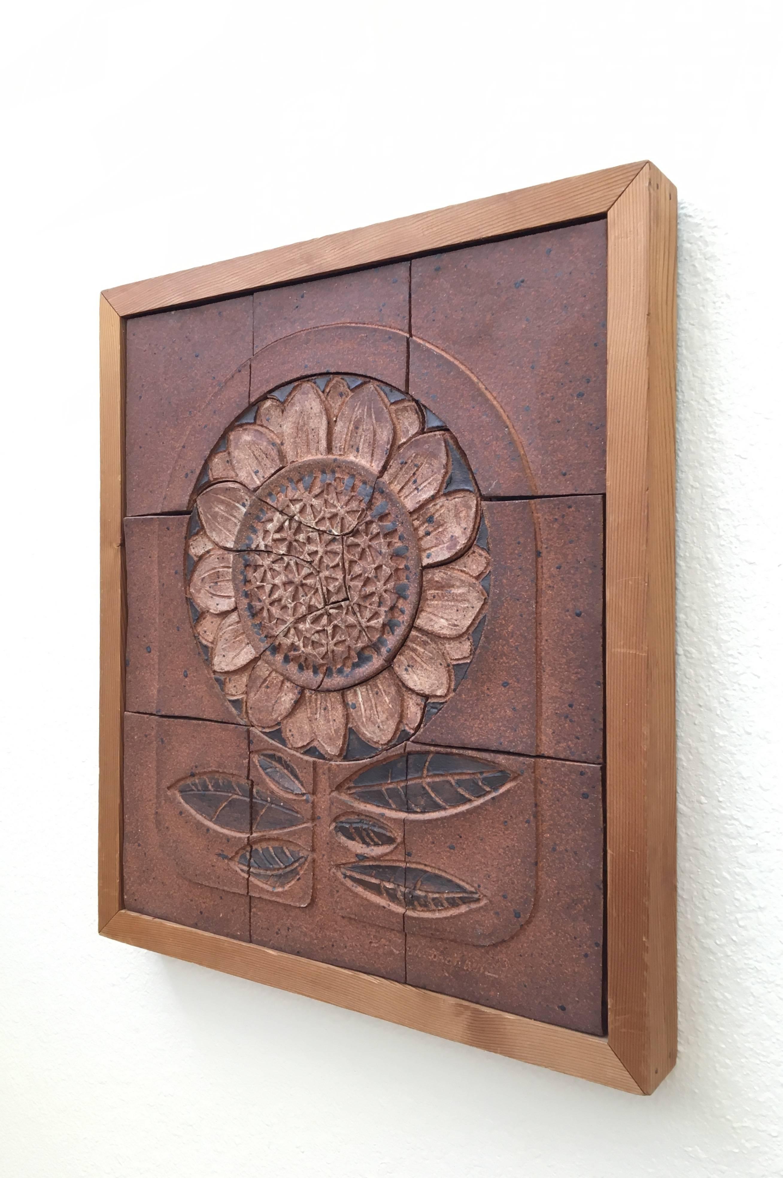 1973 Studio Ceramic Tile Art by D. Cunningham at 1stDibs | gio ponti tile