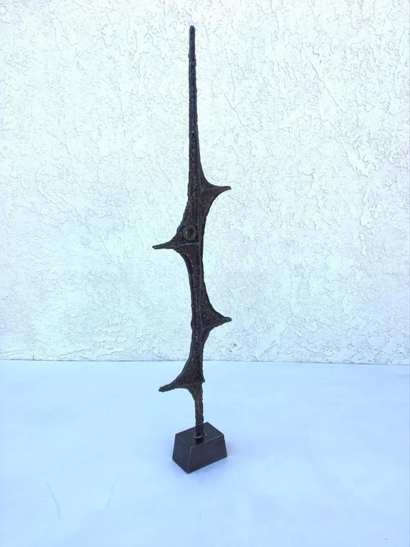 Brutalist Studio Sculpture by John De La Rosa at 1stDibs