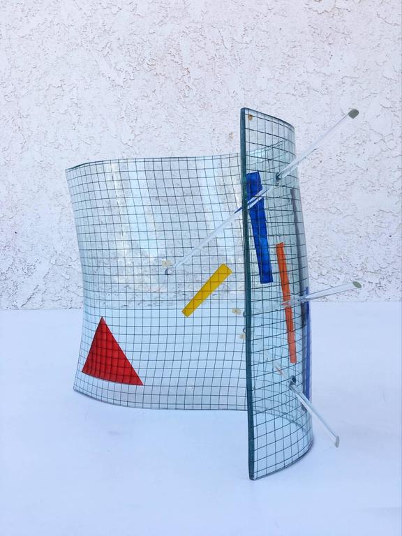 Memphis Free-Form Glass Sculpture by Kurt and Marsha Runstadler at 1stDibs