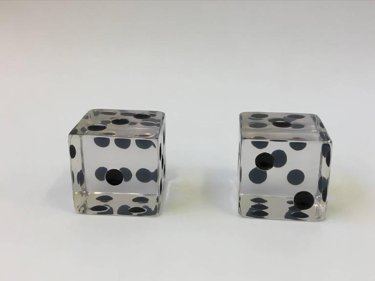 Pair of Large Acrylic Dice by Charles Hollis Jones at 1stDibs