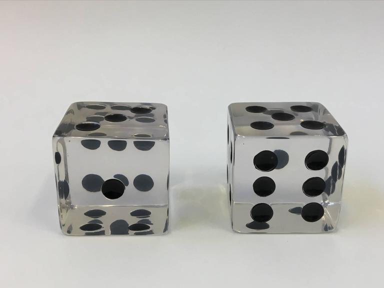 Pair of Large Acrylic Dice by Charles Hollis Jones at 1stDibs