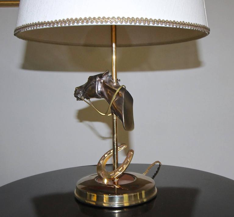 French Horse Equestrian Brass Table Lamp at 1stDibs | equestrian lamps ...