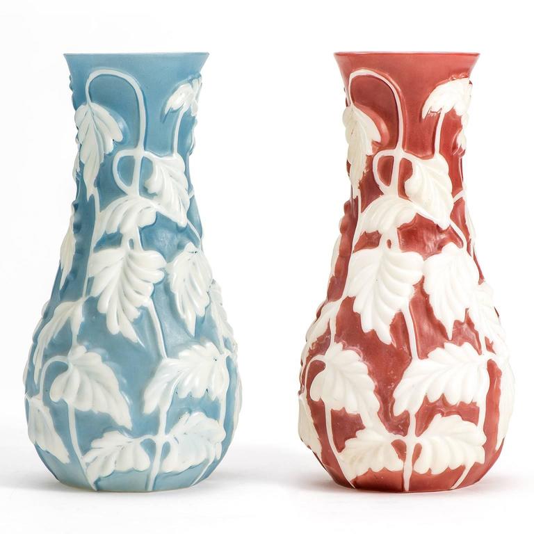 Art Deco Grouping of 11 Consolidated Phoenix Glass Vases For Sale at ...