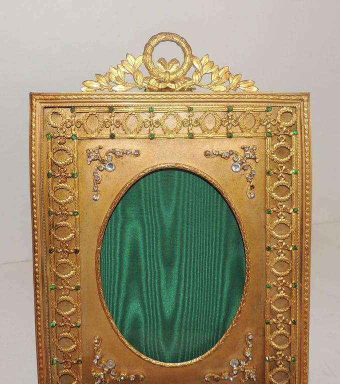 Elegant French Regency Neoclassical Gilt Ormolu Jeweled Vintage Picture ...