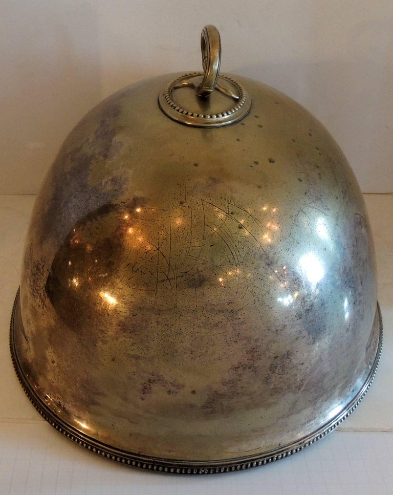 Antique Serving Silver Plated Meat Food Turkey Dome Cover Victorian ...