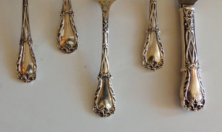Kirk and Son Sterling Silver Flatware Box Set Quadrille Pattern 67 ...