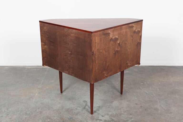 Rosewood, Corner Bar with Locking, Rotating Door Designed by Torbjorn ...