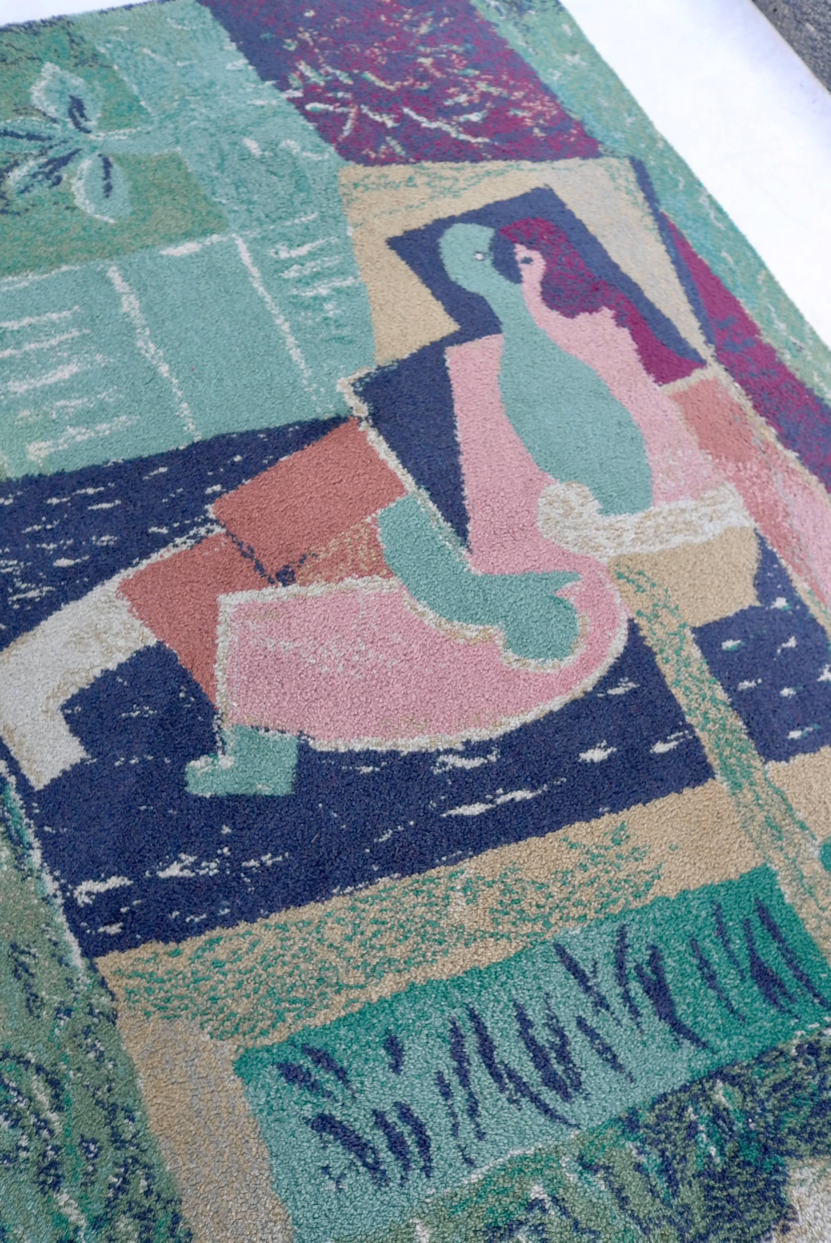 Pablo Picasso (after) "Sleeping Women with a Bird" Art Rug by Ege ...