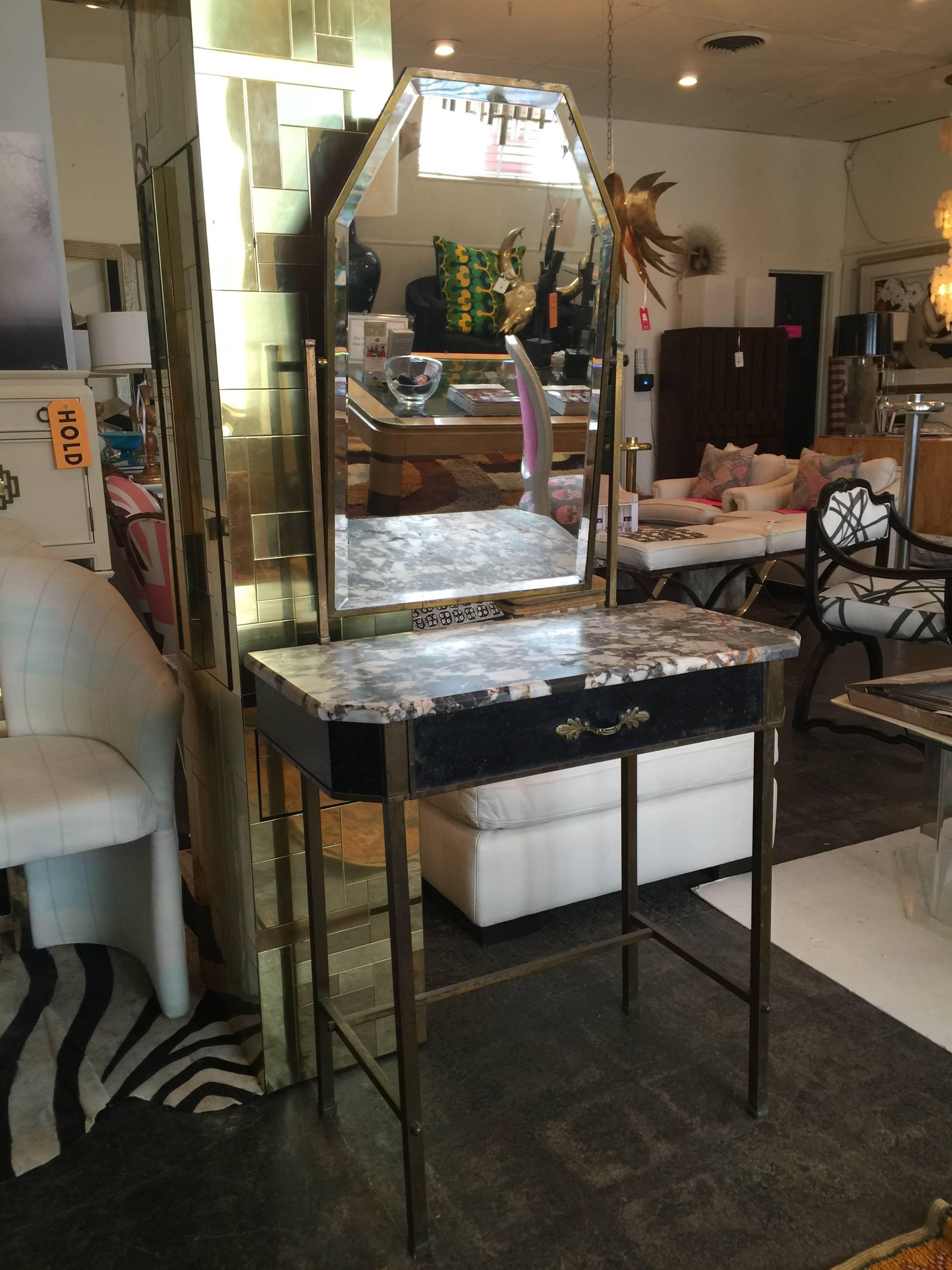 1800s Metal and Marble Dressing Table at 1stDibs | metal dressing tables