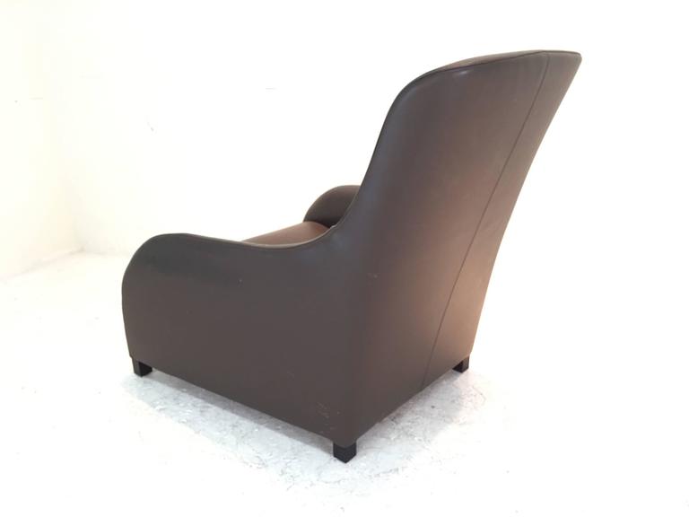 Kalos Leather Lounge Chair by Antonio Citterio for B&B Italia at 1stDibs