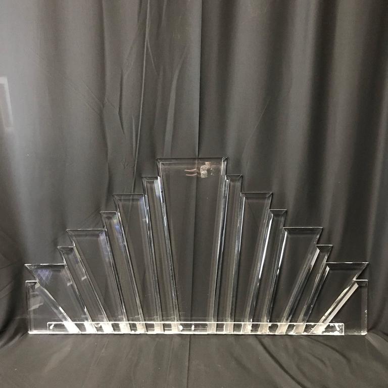 Prismatic Lucite Deco Style Headboard at 1stDibs | lucite headboard