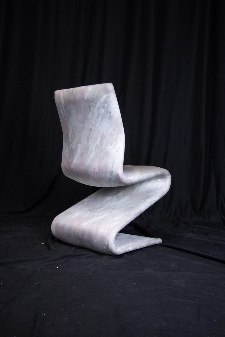 Set of Six "Z" Shaped Upholstered Dining Chairs at 1stDibs | z shaped ...
