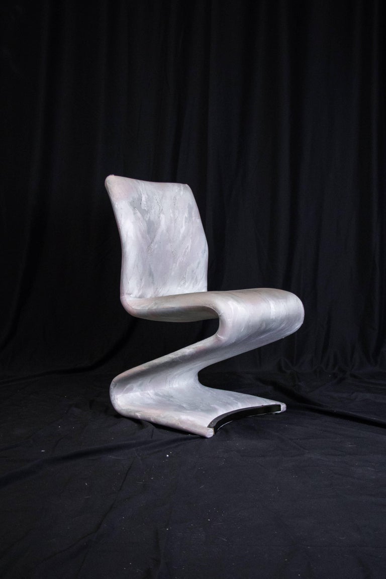 Set of Six "Z" Shaped Upholstered Dining Chairs at 1stDibs | z shaped ...