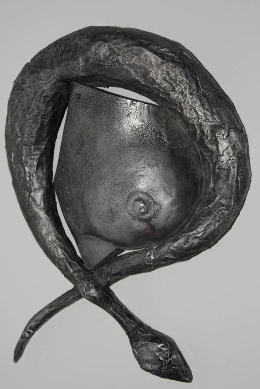 Lester Van Winkle Cast Aluminum Breast and Snake Sculpture, USA, circa ...