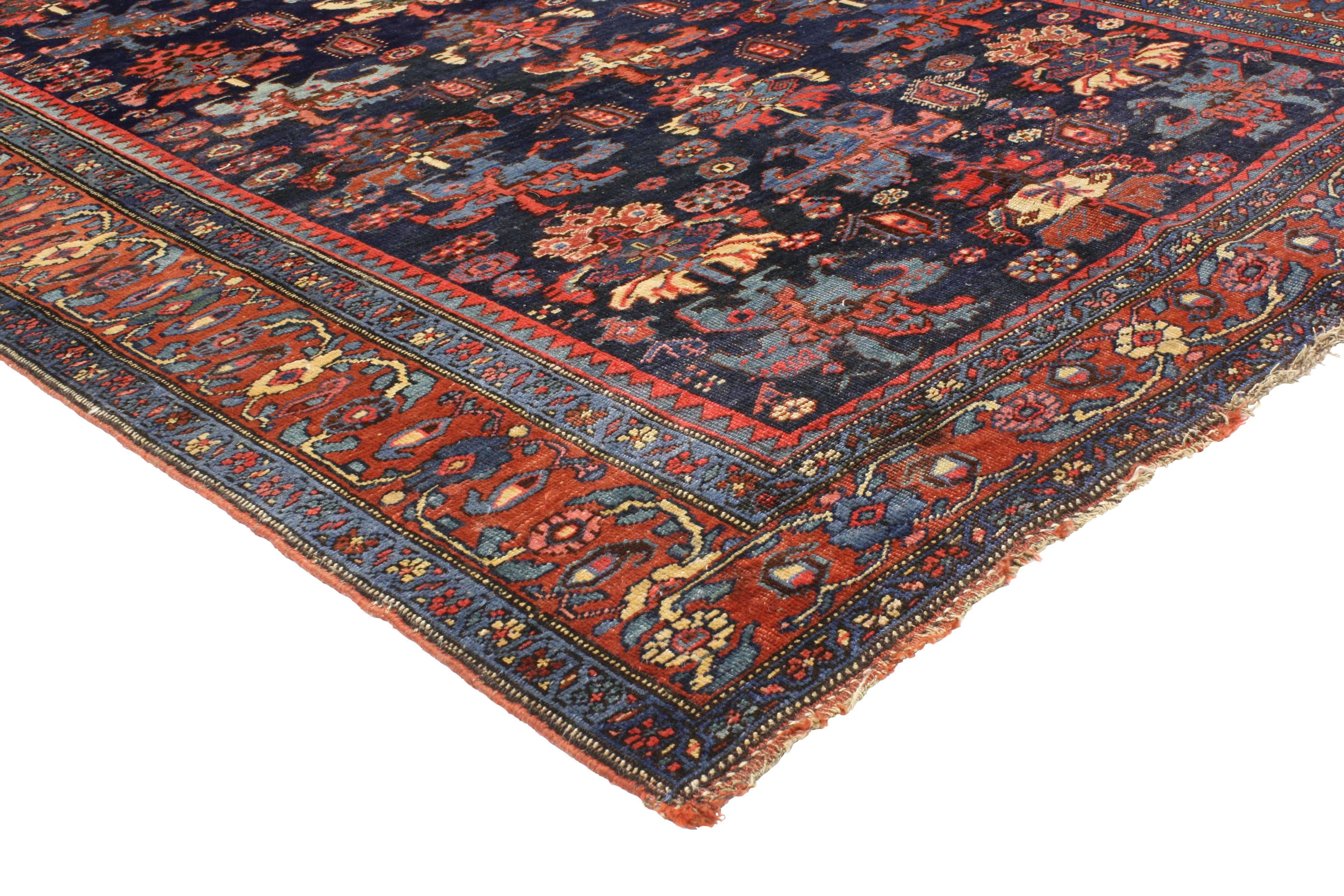 Late 19th Century Antique Persian Bijar Rug For Sale at 1stDibs | bijar ...
