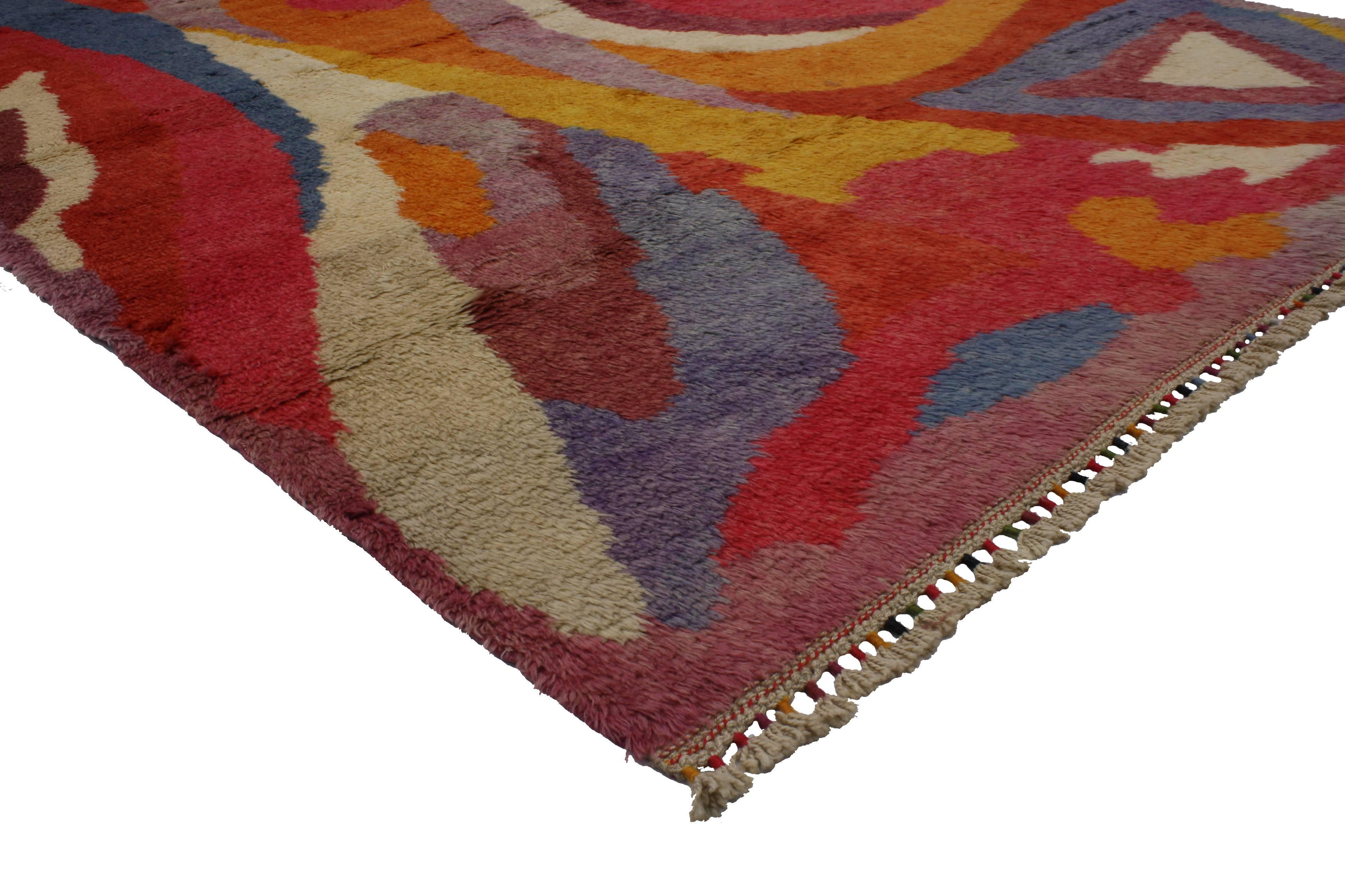 Modern Turkish Tulu Shag Rug with Contemporary Abstract Style at 1stDibs