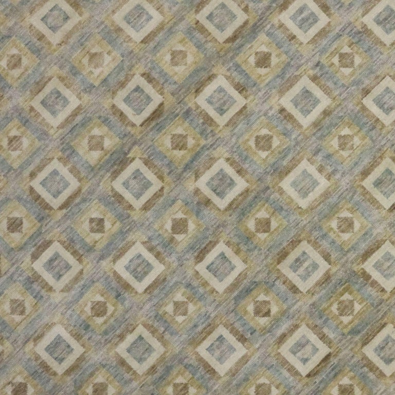 New Transitional Rug with Modern Geometric Design and Cubism Style For ...