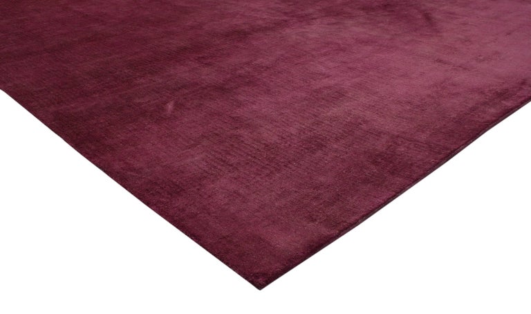 Modern Raspberry Contemporary Rug with Transitional Style For Sale at ...