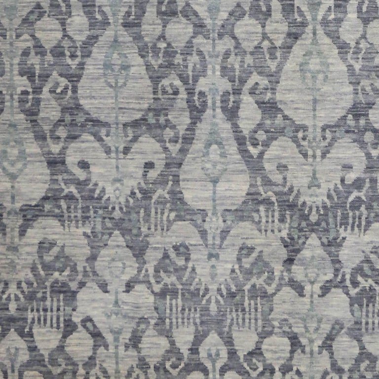 New Modern Transitional Ikat Area Rug For Sale at 1stDibs