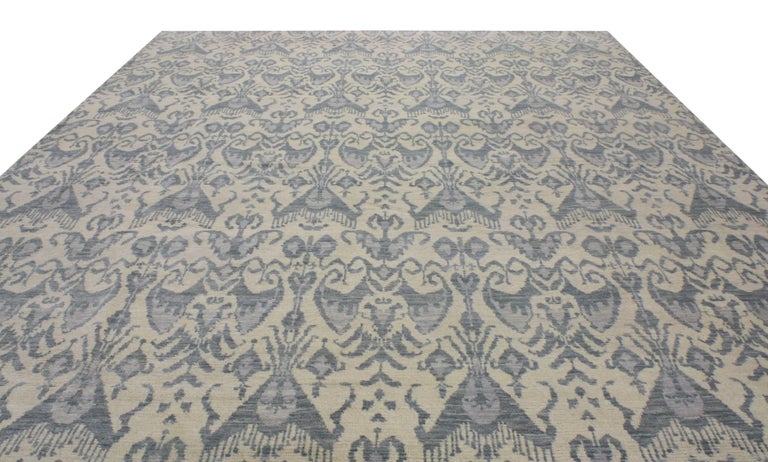 New Modern Transitional Ikat Style Area Rug For Sale at 1stDibs ...