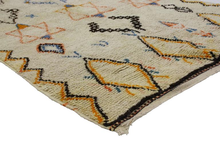 Jewish Boho Chic Vintage Judaica Moroccan Rug with Stars of David For ...