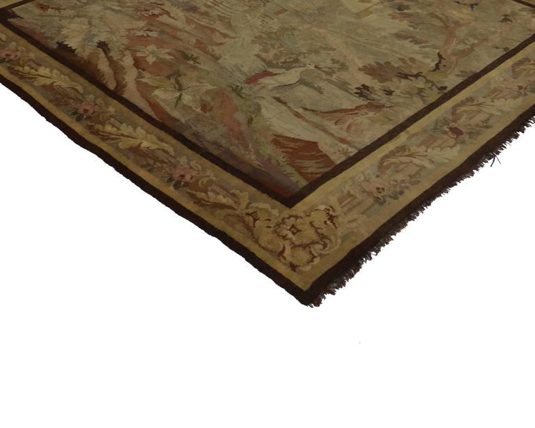 Late 19th Century Antique French Tapestry Wall Hanging with Old World ...
