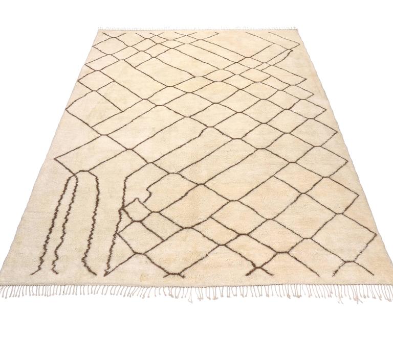 Contemporary Moroccan Area Rug with Modern Design at 1stDibs