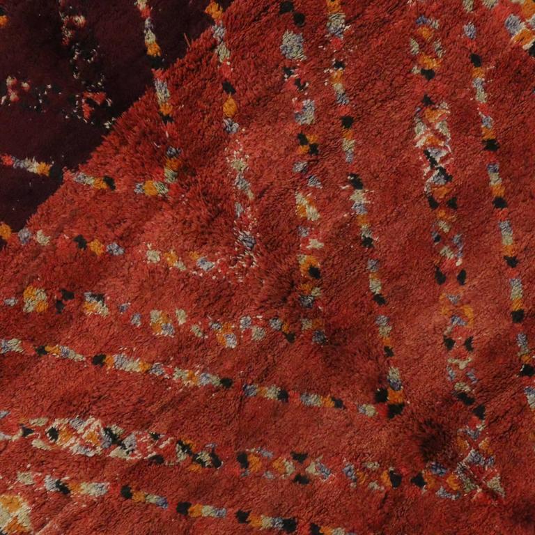 Berber Moroccan Rug with Tribal Design and Mid-Century Modern Style at ...