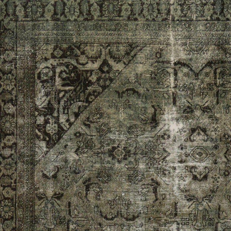 Distressed Antique Persian Mahal Rug with Modern Industrial Style For ...