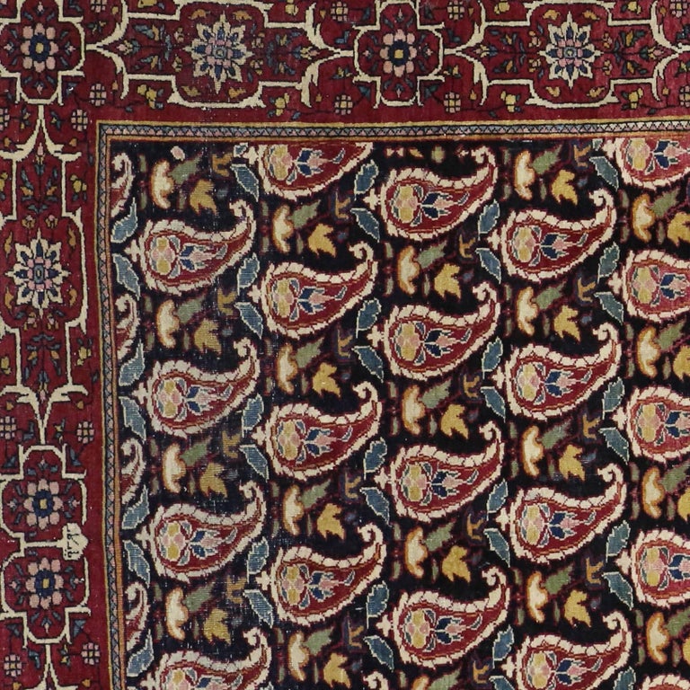 Antique Persian Kerman Rug with All-Over Boteh Pattern For Sale at 1stDibs