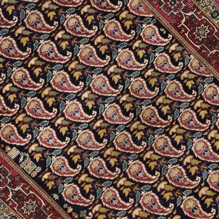 Antique Persian Kerman Rug with All-Over Boteh Pattern For Sale at 1stDibs