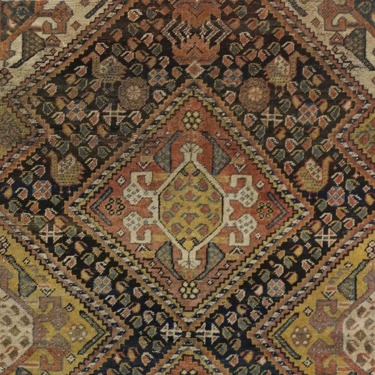 Antique Shiraz Persian Rug with Modern Tribal Style For Sale at 1stDibs