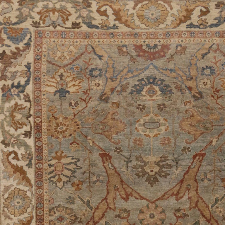 New Neoclassical Style Turkish Oushak Area Rug, Oversized Area Rug For ...