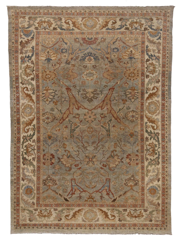 New Neoclassical Style Turkish Oushak Area Rug, Oversized Area Rug For ...