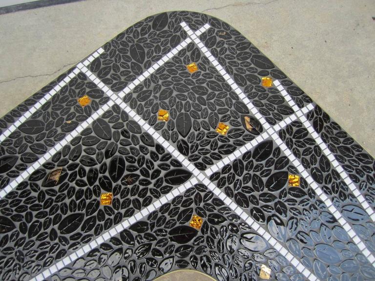 Gorgeous Boomerang Tile Top Mosaic Coffee Table Mid-Century Modern at ...