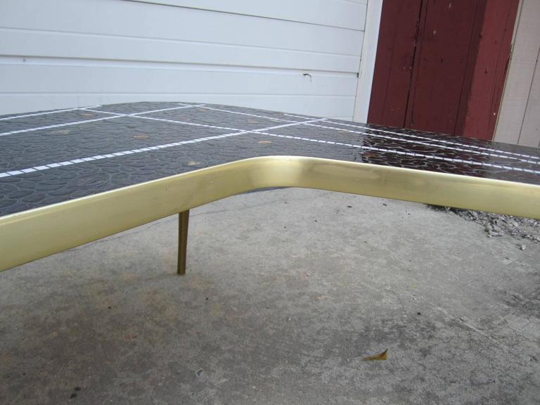Gorgeous Boomerang Tile Top Mosaic Coffee Table Mid-Century Modern at ...