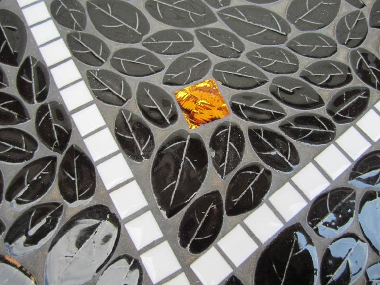 Gorgeous Boomerang Tile Top Mosaic Coffee Table Mid-Century Modern at ...