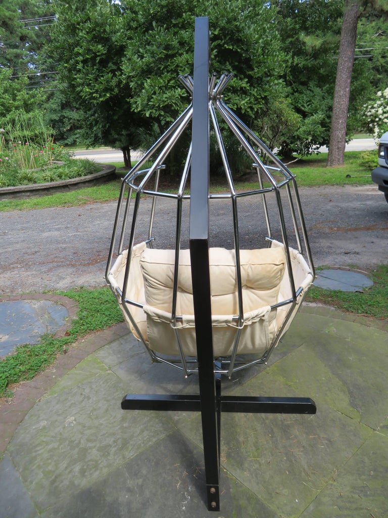 Fantastic Ib Arberg Hanging Parrot Mid-Century Modern Birdcage Chair ...