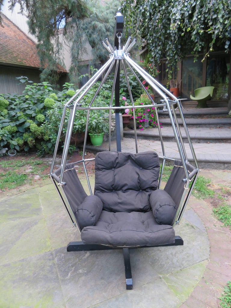 Fabulous Ib Arberg Hanging Parrot Mid-Century Modern Birdcage Chair at ...