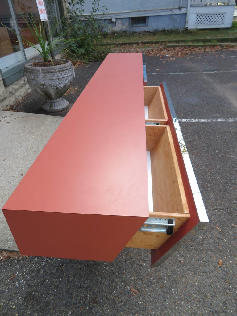 Gorgeous Pace Collection Floating Wall-Mounted Console Shelf, Mid ...