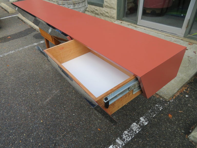 Gorgeous Pace Collection Floating Wall-Mounted Console Shelf, Mid ...