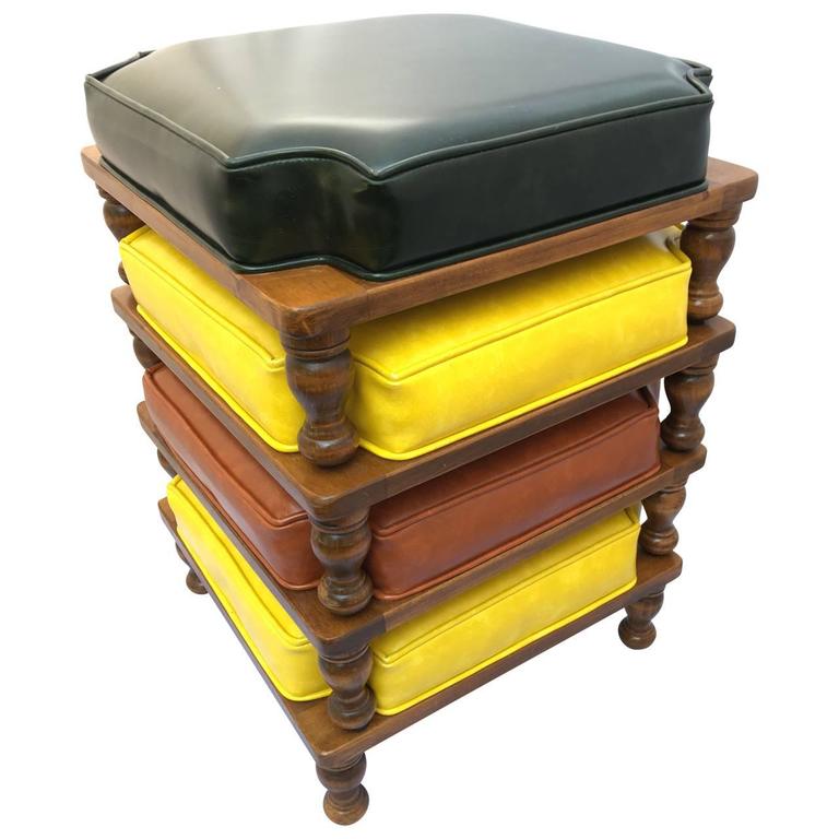 Set of Mid-Century Stacking Ottomans at 1stDibs | daystrom furniture ...
