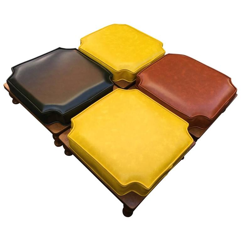 Set of Mid-Century Stacking Ottomans at 1stDibs | daystrom furniture ...