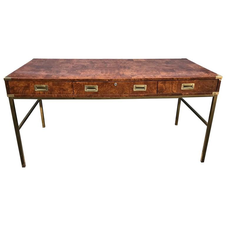 Vintage Campaign Desk by Bernhardt at 1stDibs | bernhardt campaign desk