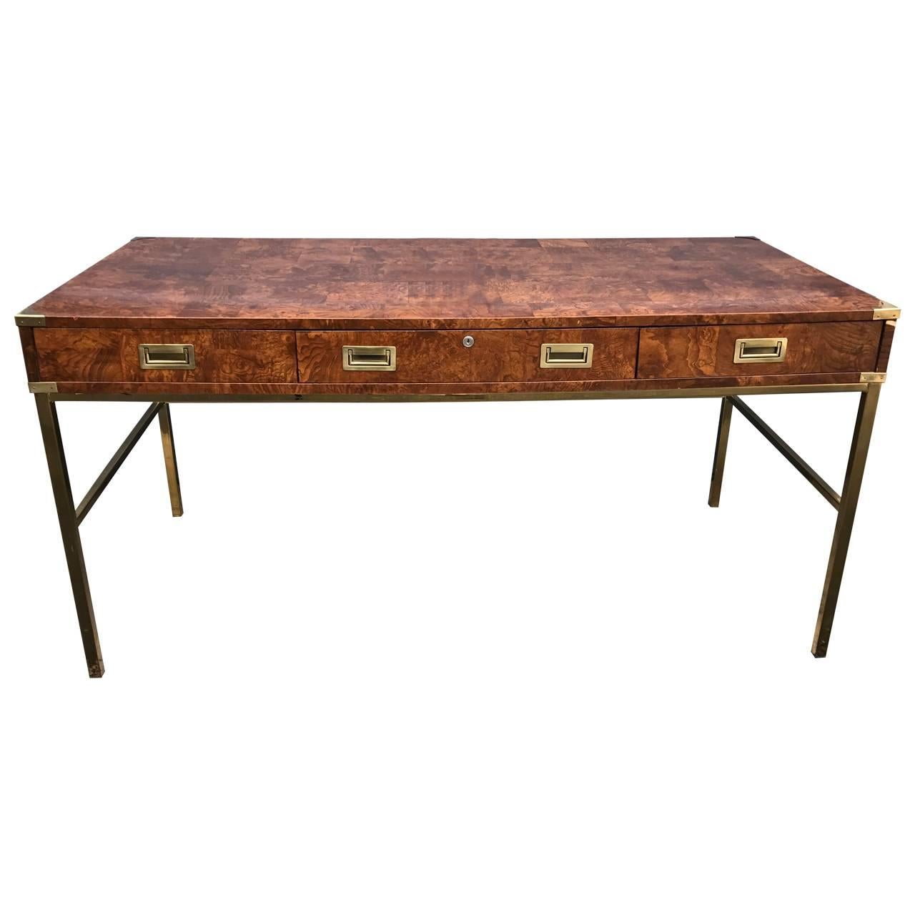 Vintage Campaign Desk by Bernhardt at 1stDibs | vintage campaign table ...