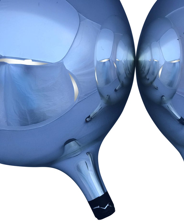 Large Decorative Mercury Glass Ball at 1stDibs